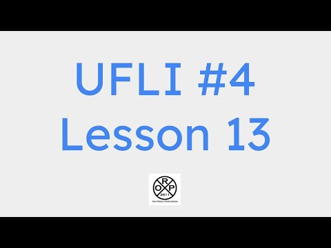 UFLI #4 – Lesson 13 – Oak Ridge Percussion