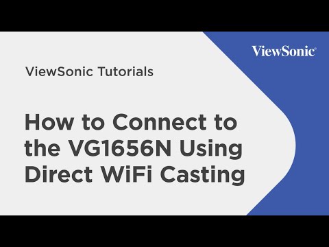 ViewSonic VG1656N 16” WUXGA/FHD+ Portable Wireless Business Monitor with Built-in Battery ...