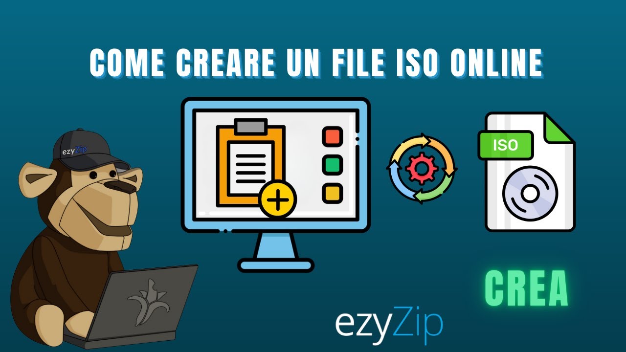 Crea file ISO online | Strumento gratuito di compressione ISO - ezyZip