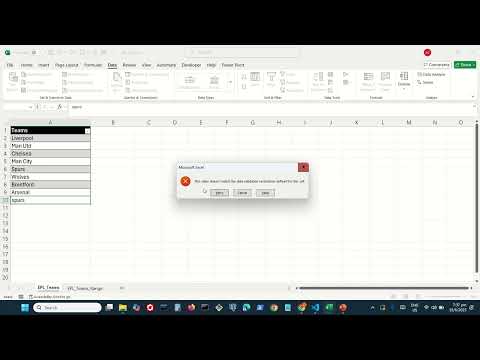 Using Excel Countif formula and Data Validation to prevent duplicate entry into a column ...