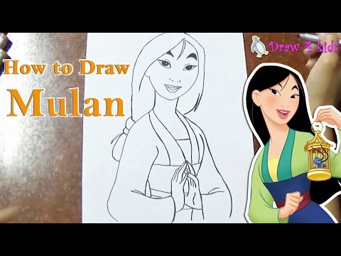 How To Draw Mulan Step by Step – I'm Youtuber – Follow my videos to ...