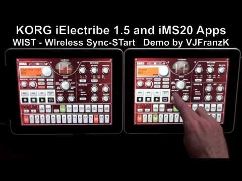 Wireless Sync With Korg’s iElectribe & iMS-20 – Synthtopia
