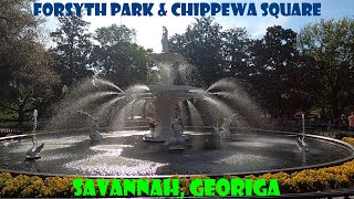 Forsyth Park, Chippewa Square,(Forrest Gump Bench Location!). Savannah Georgia.