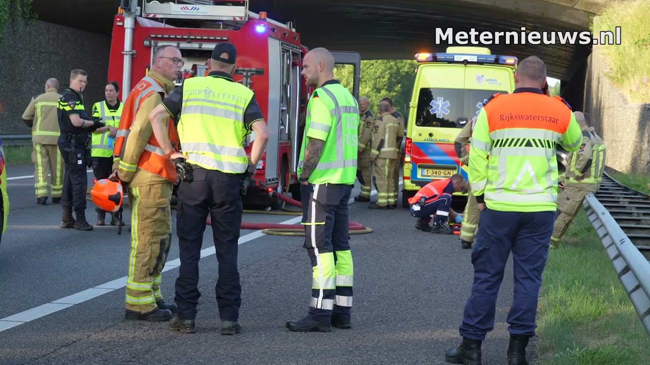 Dode en twee zwaar gewonden na ongeval a28 bij Spier(video)