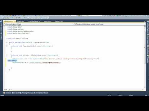 Good practice of CRUD by creating SqlDataAdapter when you cannot use Entity Framework episode 1 ...