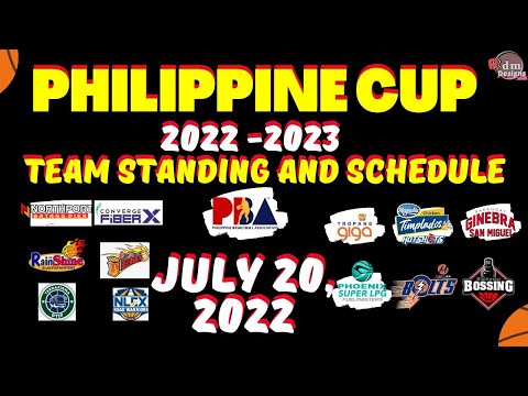 PBA Team Standing Today and Schedule for July 20, 2022 | Pba Philippine Cup 2022 | Pba Game ...