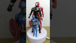 avengers action figure, captain America, ironman, war machine #shorts #superherorun