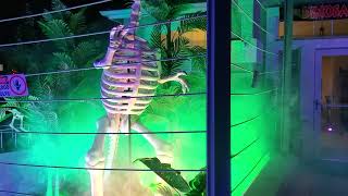 Jurassic Park Halloween 2023 themed display.