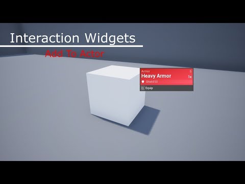 Interaction Widgets – Adding Widget Details – Defuse Studios
