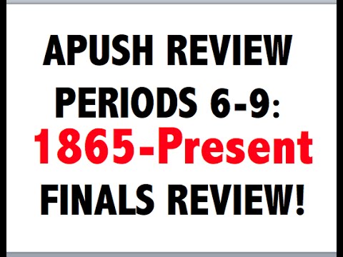 APUSH Review: Periods 6-9 1865-Present « AP US History at The Miller ...