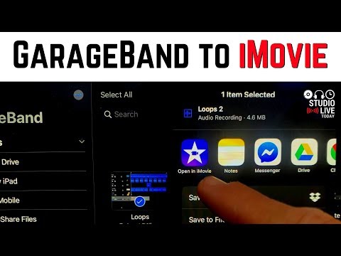 How to export from GarageBand to iMovie in iOS | Studio Live Today