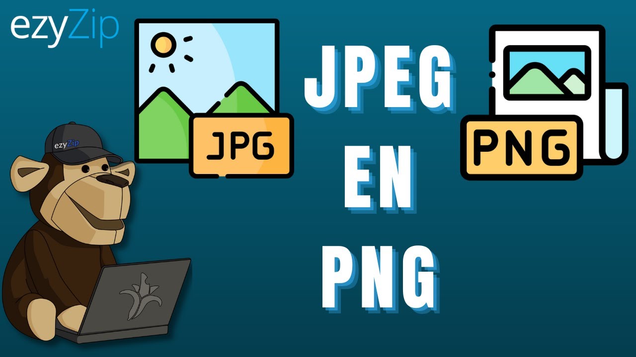 Convertissez JPEG en PNG en ligne (Rapide !) - ezyZip