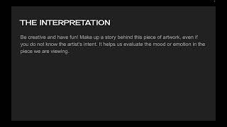 Art Critique: A 4 Step Process