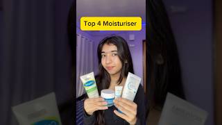 Top 4 Moisturisers✅Non Sponsored ❌ #moisturiser #skincare #ytshorts #shortsfeed