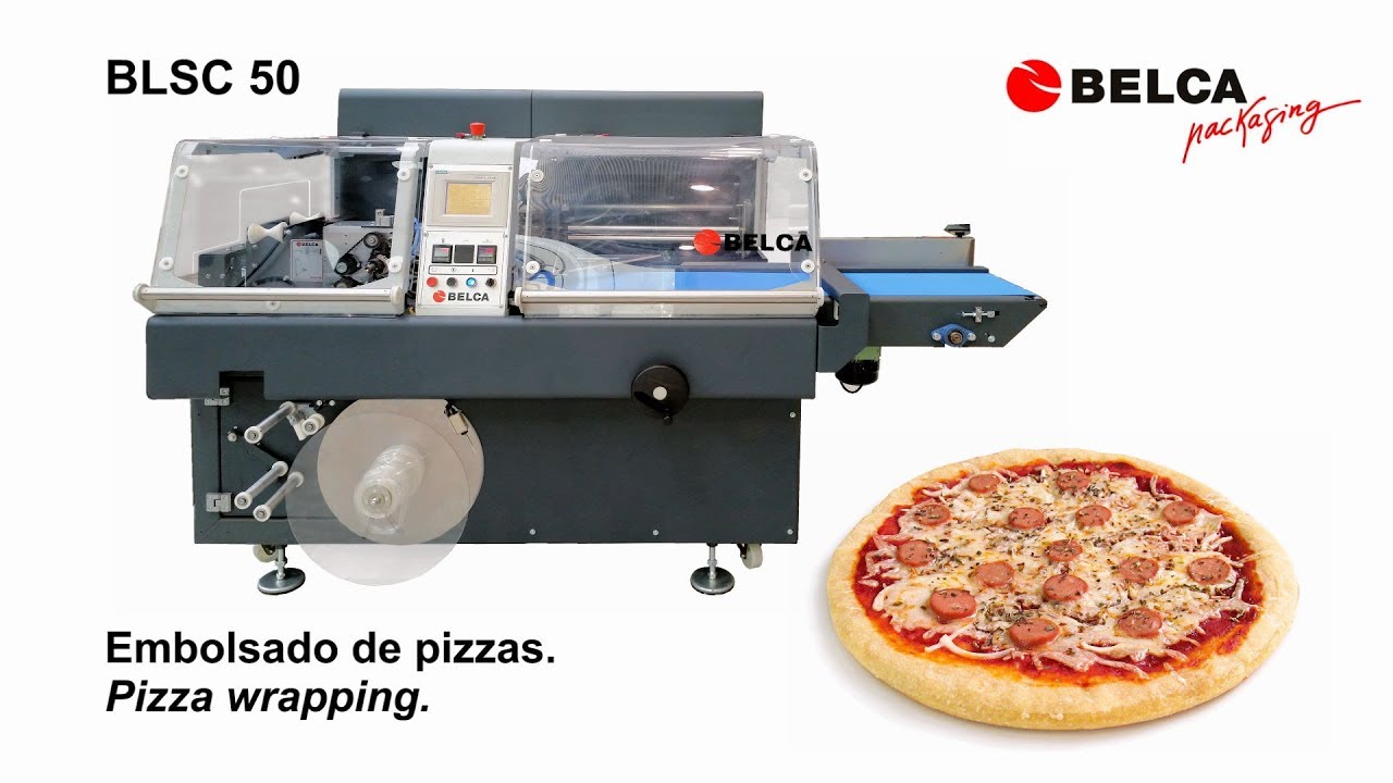 Automatic line for bagging pizzas with BLSC 50 packaging machine - BELCA