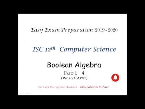 K Map ( SOP & POS ) – Boolean Algebra – Part 4 – Java Programs -ISC & ICSE