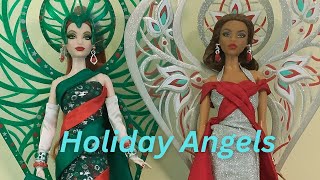 UNBOXING Bob Mackie Barbie Holiday Angels Dolls 2023 and 2024 - 6