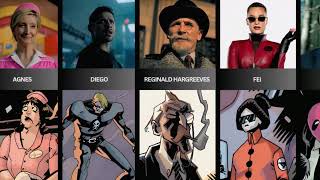 The Umbrella Academy Show vs Comics Characters