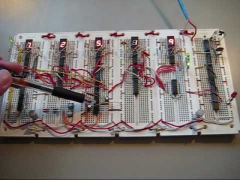 Pure TTL Based Clock | Hackaday