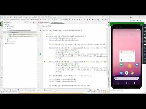 How to customize long press app icon item list (ShortcutManager menu dialog) for your Android ...