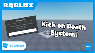 KICK on DEATH System in Roblox Studio!