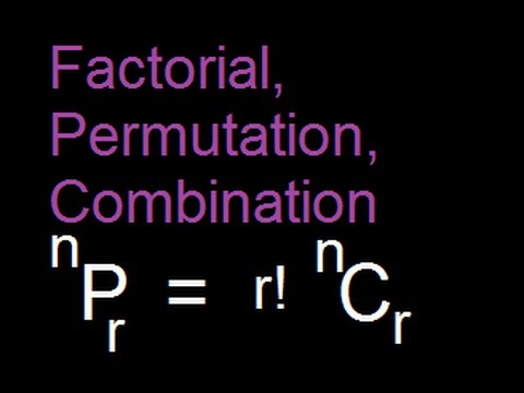 Factorials permutations combinations – Mathssmart