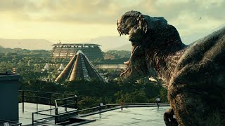 T Rex (Rexy) Final Roar on the Helipad| Jurassic World