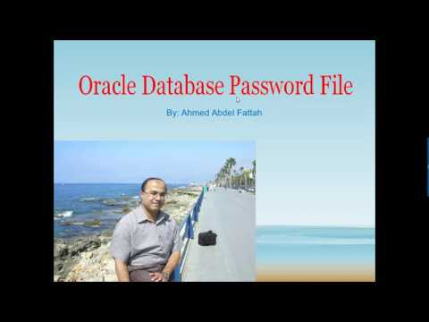 Oracle Database Password file presentation – Ahmed AbdelFattah Blog