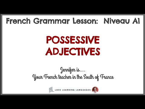French Possessive Adjectives | vidavalencia