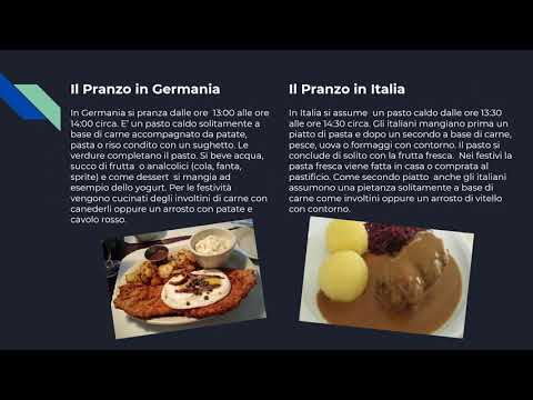 WIE UND WAS ESSEN DIE DEUTSCHEN UND DIE ITALIENER/COME E CHE COSA ...