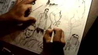 Jim Lee draws Heroes TPB cover