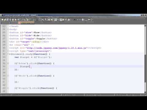 jQuery Effects Showing & Hiding Elements - Access 2 Learn