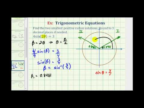Ex 1: Solve a Trig Equation with Rounded Radian Solutions – Angle ...