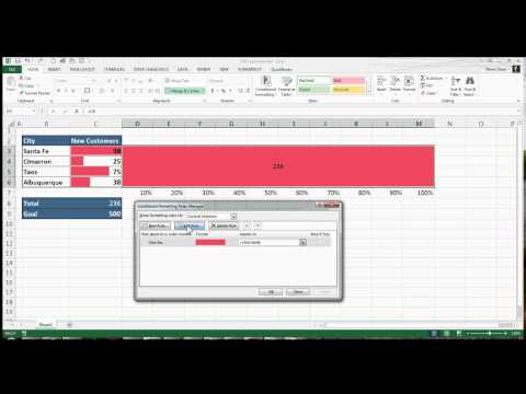 Using Data Bars in Excel to Create a Dashboard [Video] | Steve Chase Docs