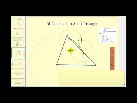 Constructing an Altitude of a Triangle | Math Help from Arithmetic through Calculus and beyond