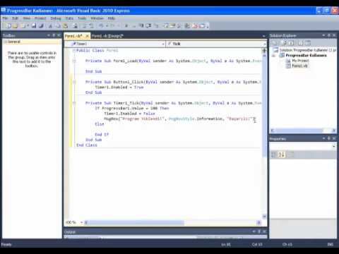 VB.Net ProgressBar Kullanımı | Visual Basic Ders