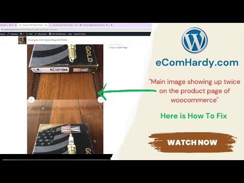 How to fix main image showing up twice on the product page of woocommerce – eComHardy