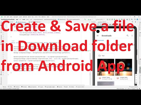 How to create and save an image file in Download folder from your Android App? – Android 13 ...