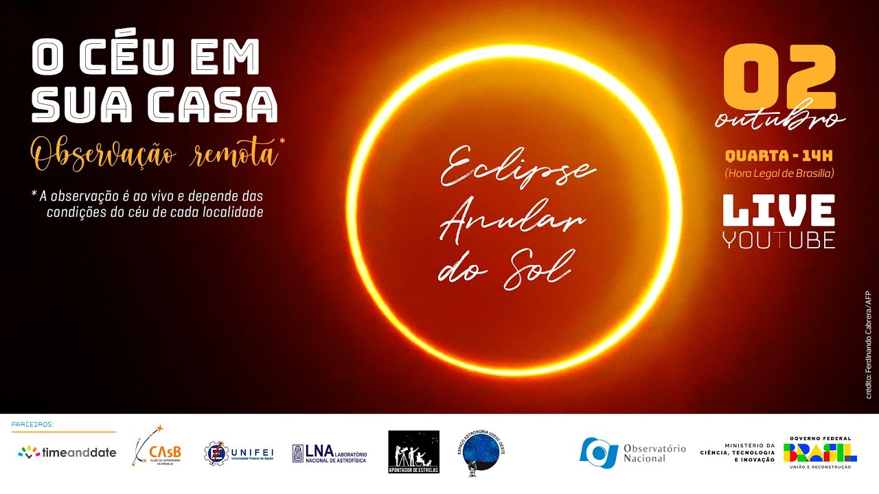 Eclipse do Sol poderá ser visto na Região Sul do Brasil