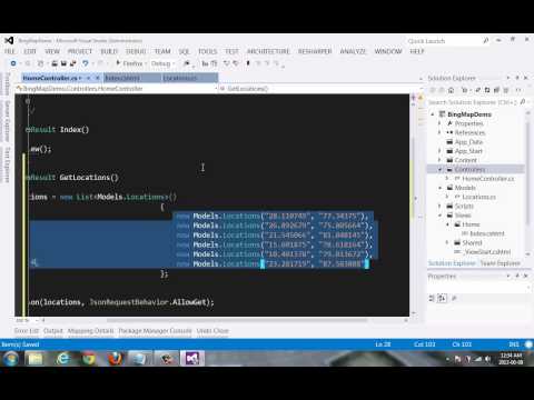 Bing Map Integration with ASP.NET MVC4 application | Software Architecture, Development & Data ...