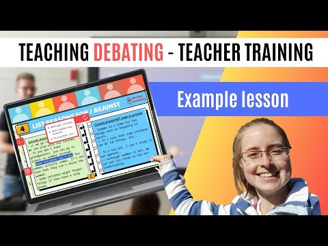 Webinar: Teaching debating to ESL students – lesson walkthrough ...
