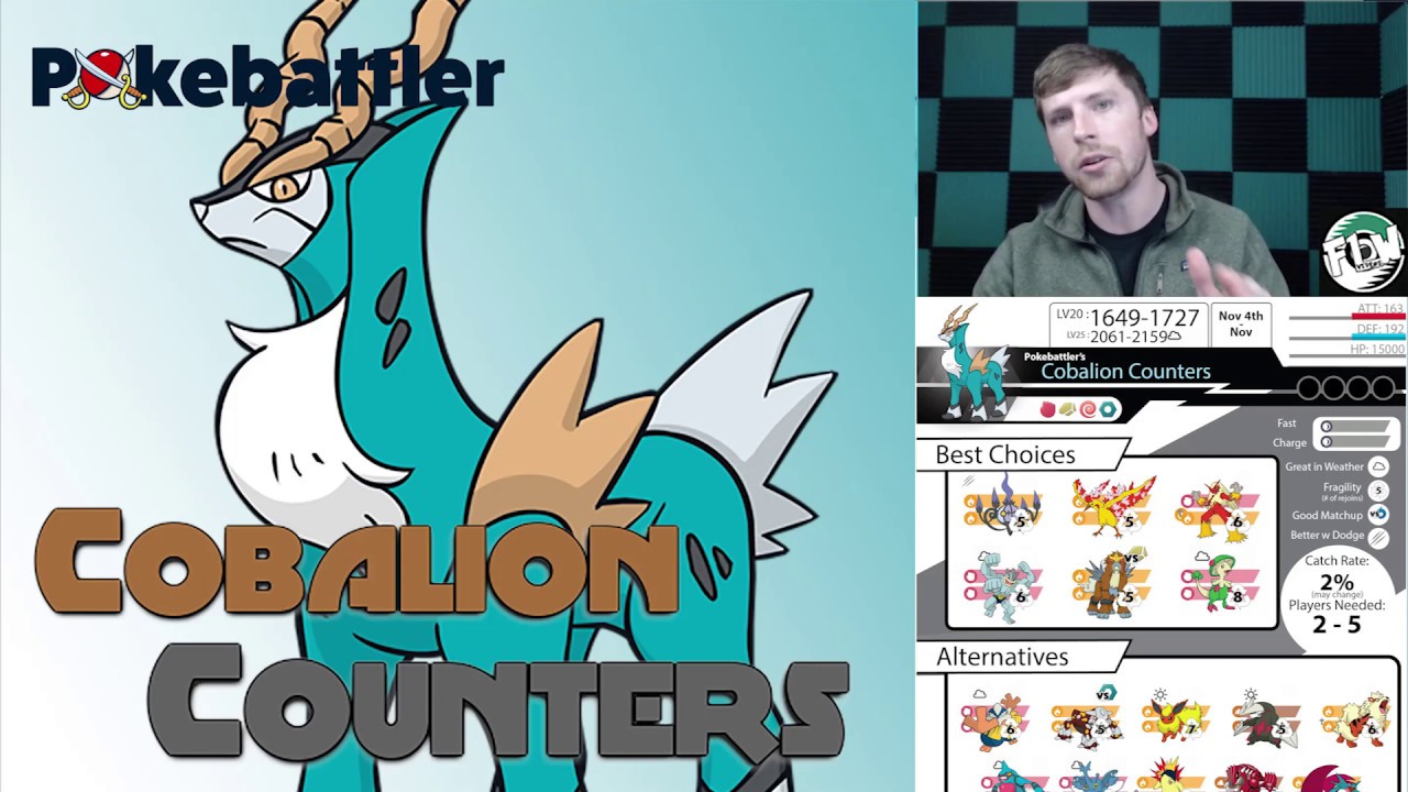 Pokebattler’s Cobalion Raid Counters | Pokebattler
