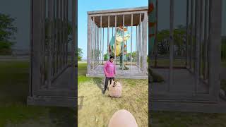 T-Rex Dinosaur Locked in a cage and broke its eggs in Jurassic World