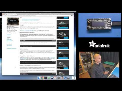 MicroPython framebuf module and SSD1306 display with Tony D!: A New video by Adafruit Industries ...