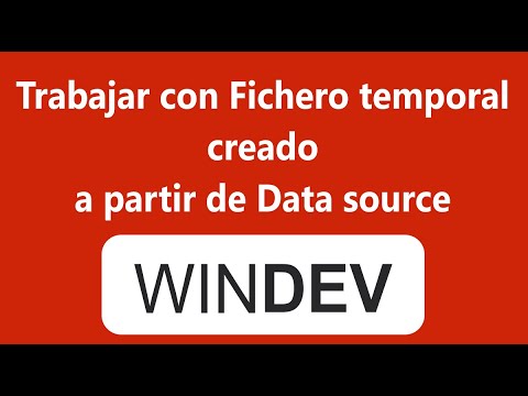 Trabajar con datos temporales alternativa – Recursos Windev Webdev y Windev Mobile