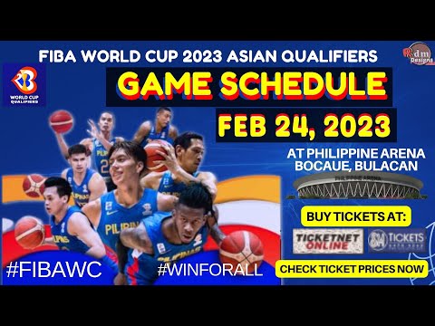 Fiba World Cup Asian Qualifiers Final Window | Gilas Pilipinas vs Lebanon| Game Schedule for Feb ...