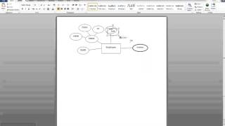 ER Diagram in MS Word Part 10 - Illustrating A Derived Attribute