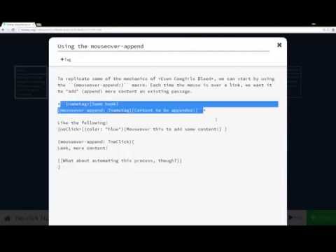 #TwineTuesday: Twine 2.0: No-click Navigation – Digital Ephemera