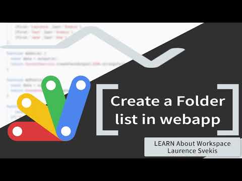 Create a Folder list in webapp Google Apps Script Projects WebApp Using Frontend HTMLService ...