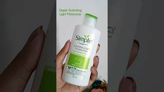 Simple Hydrating Light Moisturizer #shortsyoutube #moisturizer #simple